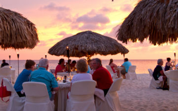 Romantic Beach Dining in Aruba - When in Aruba